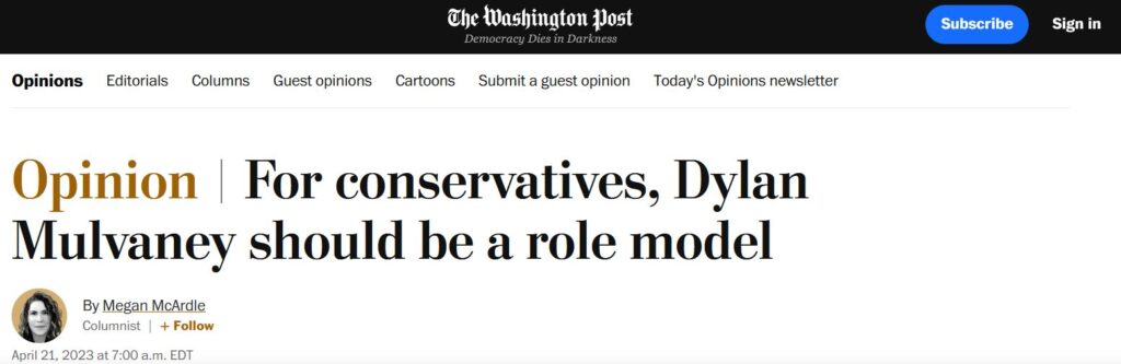 Missing the point on Bud Light and Dylan Mulvaney – Big Stick Physics